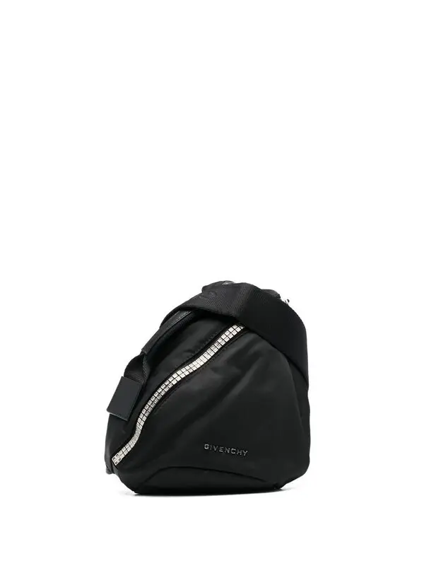 Givenchy Small G-zip Triangle Bag - Black