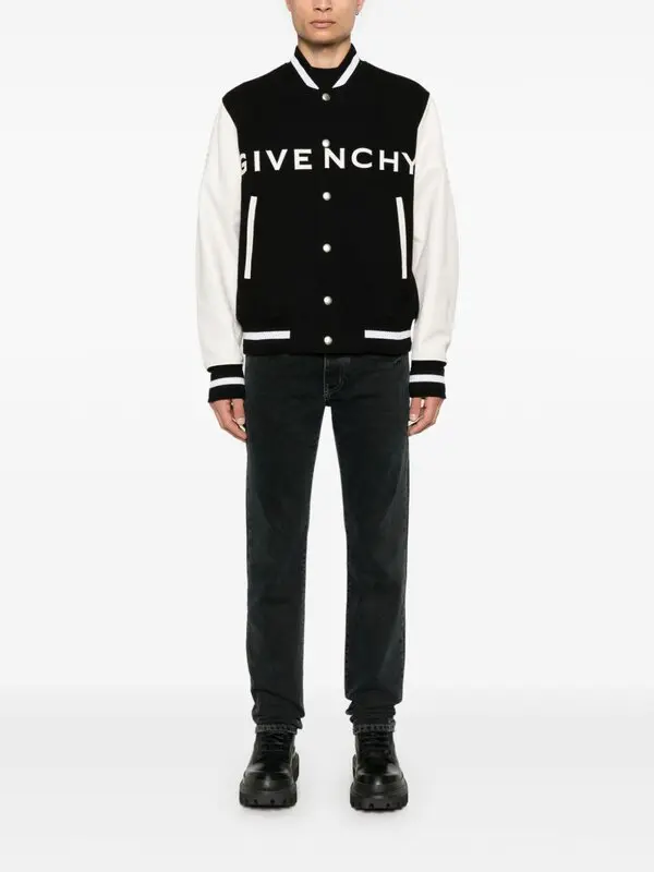 Givenchy Panelled Varsity Jacket - Black