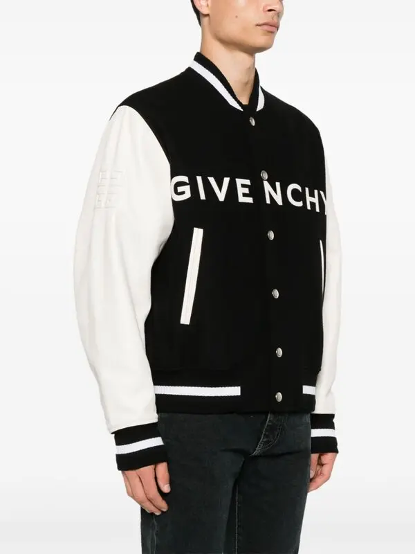 Givenchy Panelled Varsity Jacket - Black