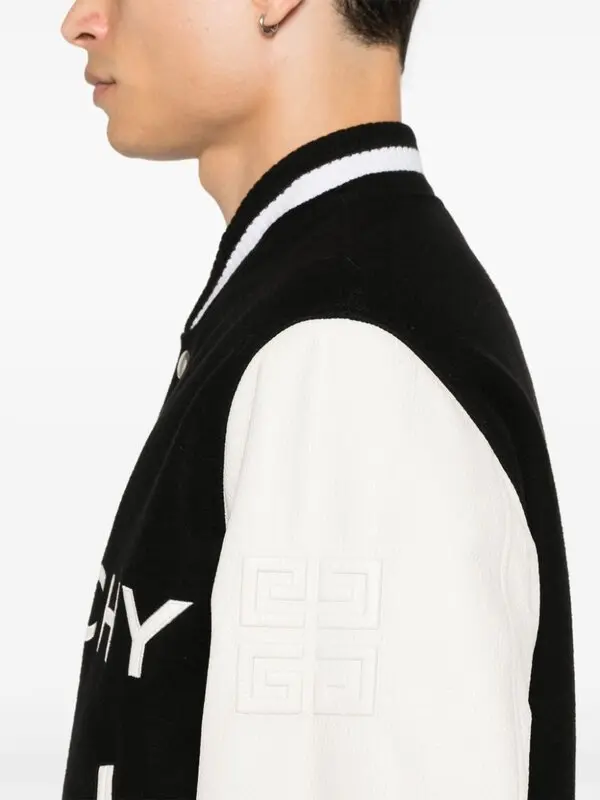 Givenchy Panelled Varsity Jacket - Black