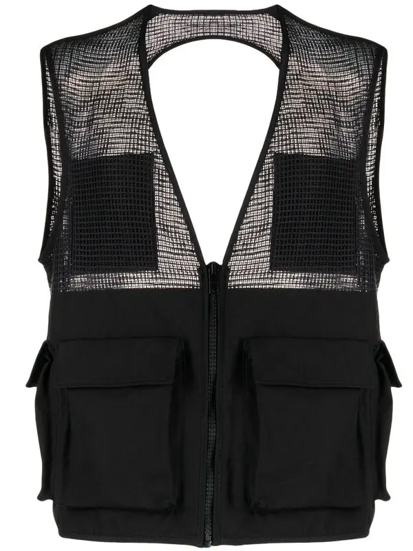 Givenchy Zip-up Cotton Cargo Gilet