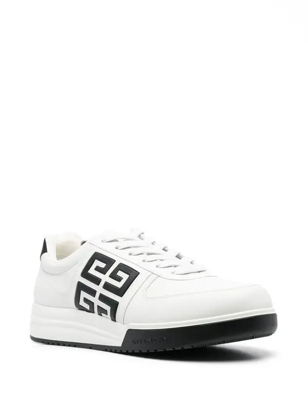 Givenchy Contrasting-logo Leather Sneakers