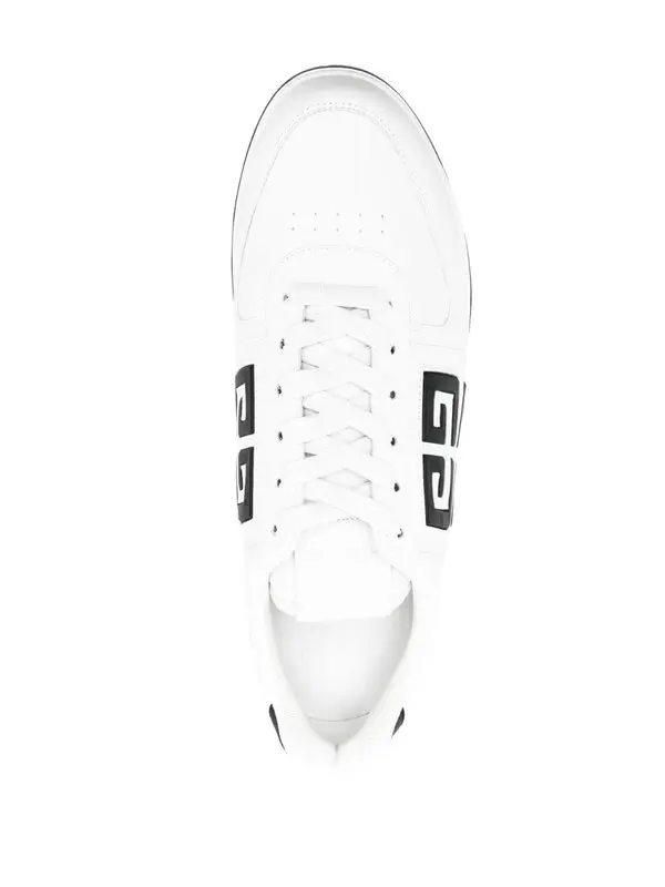 Givenchy Contrasting-logo Leather Sneakers