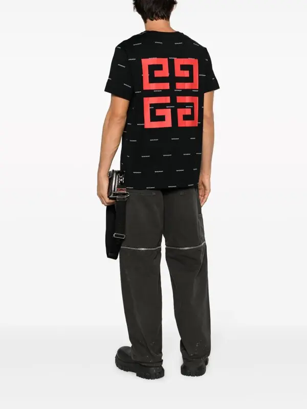 Givenchy 4g Logo-print Cotton T-shirt