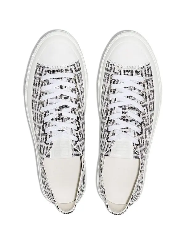 Givenchy City 4g-Monogram Low-Top Sneakers In White - 27% Off 