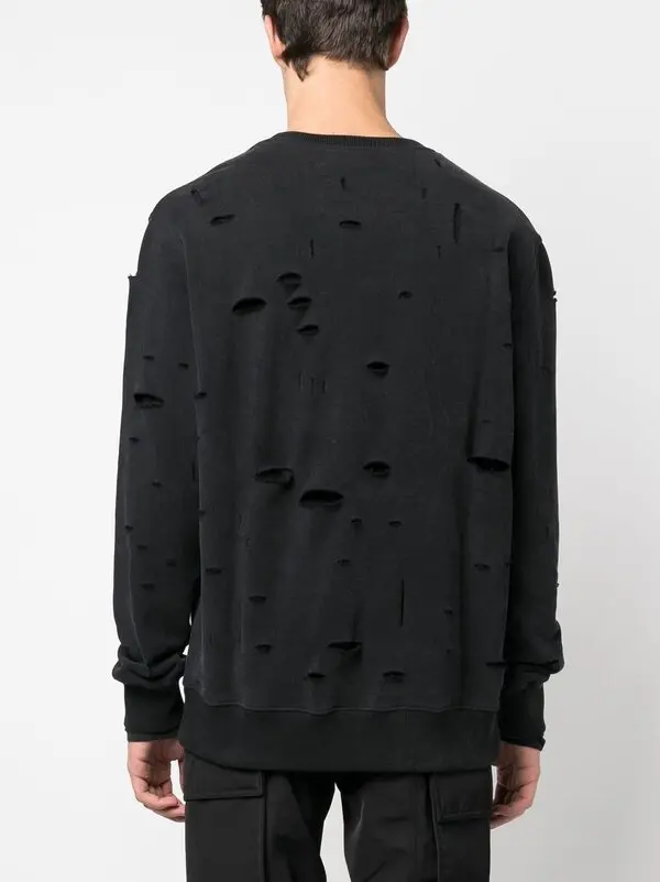 Givenchy Logo-print Distressed Sweatshirt