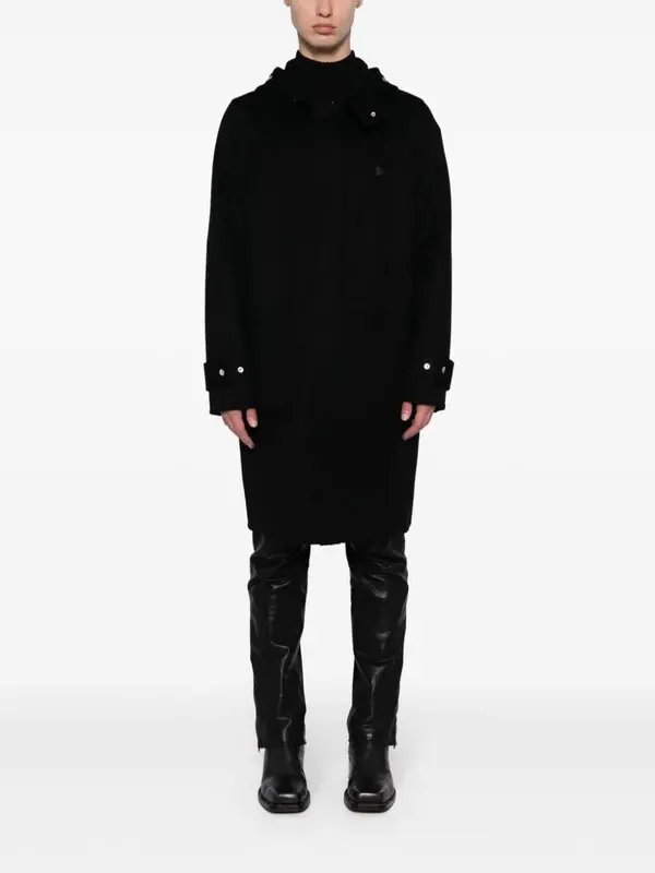 Givenchy Hooded Single-breasted Coat