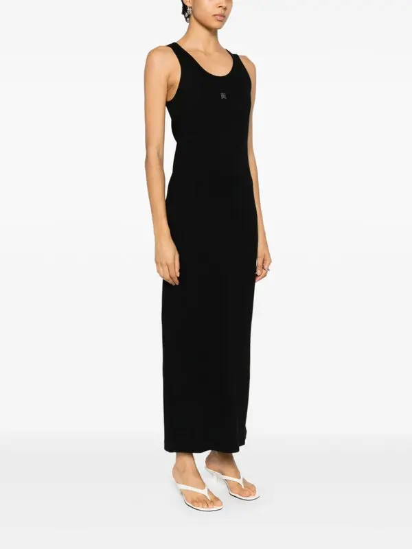 Givenchy 4g-plaque Midi Dress - Black