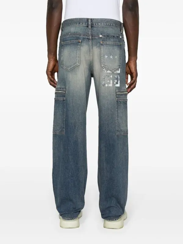 Givenchy Straight-leg Cargo Jeans - Blue