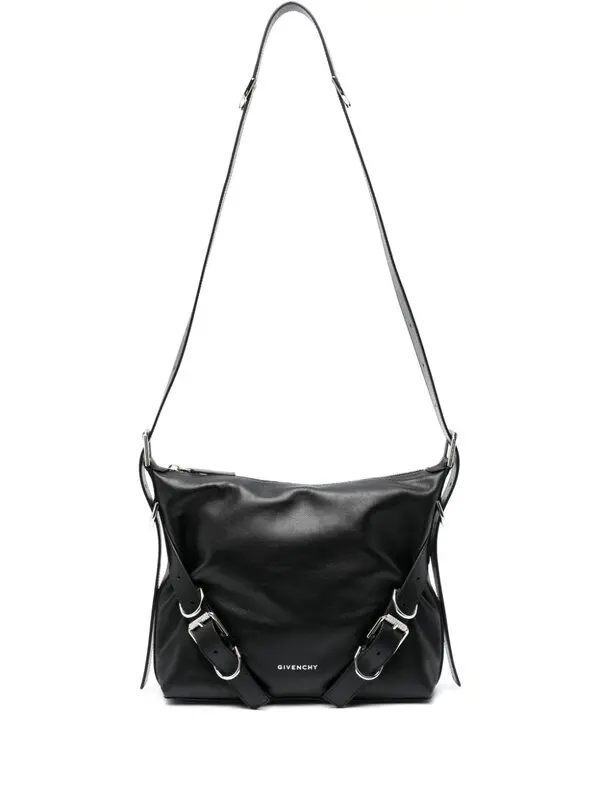 Givenchy Voyou Leather Shoulder Bag - Black