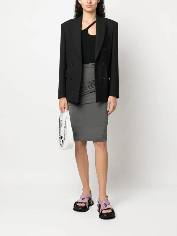 Givenchy Gathered-detail Fitted Skirt