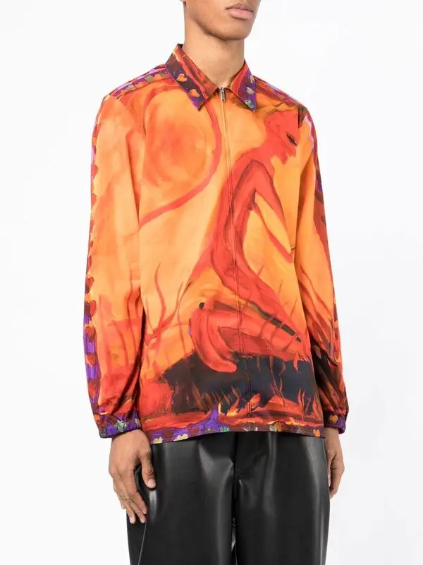 Givenchy Graphic-print Button-up Shirt