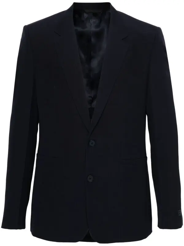 Givenchy Wool Single-breasted Blazer - Blue