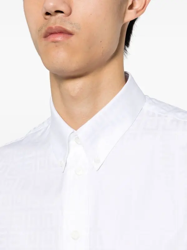 Givenchy 4g-motif Cotton Shirt