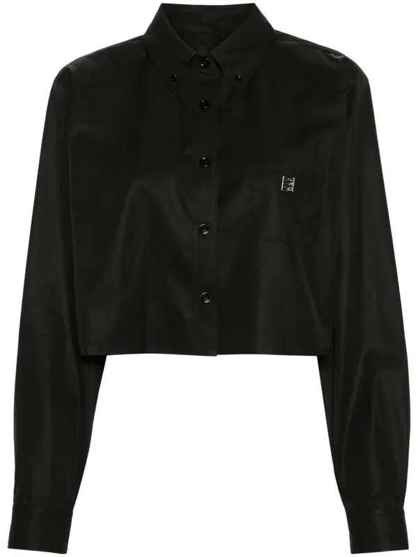 Givenchy 4g-plaque Cropped Shirt