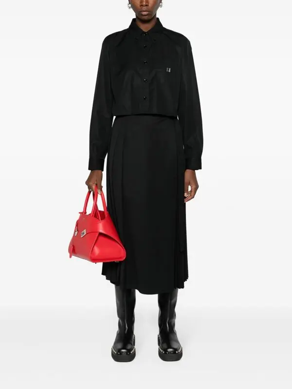 Givenchy 4g-plaque Cropped Shirt