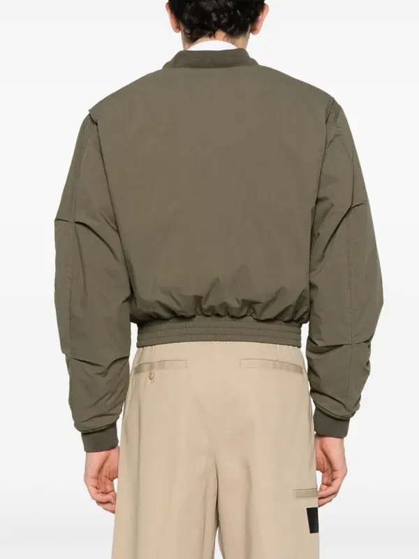 Givenchy Cropped Bomber Jacket - Green
