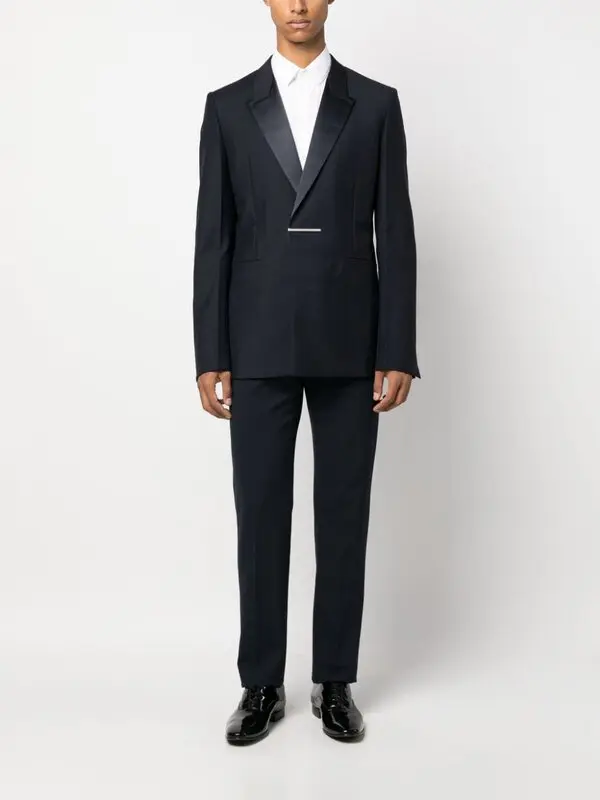 Givenchy Single-breasted Tailored Suit Jacket - Blue