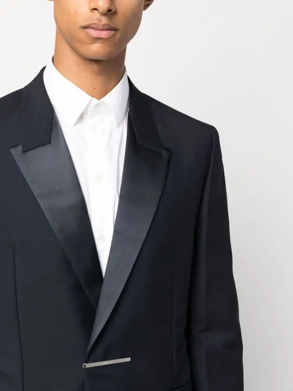Givenchy Single-breasted Tailored Suit Jacket - Blue