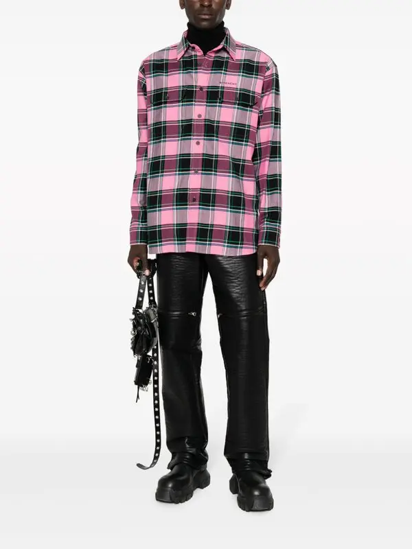 Givenchy Plaid-check Pattern Shirt