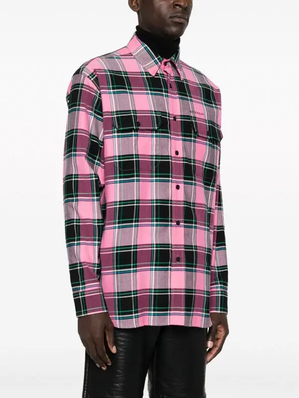 Givenchy Plaid-check Pattern Shirt