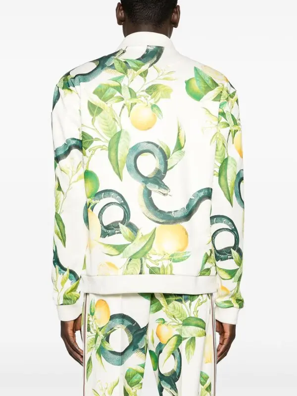 Roberto Cavalli Lemon-print Bomber Jacket