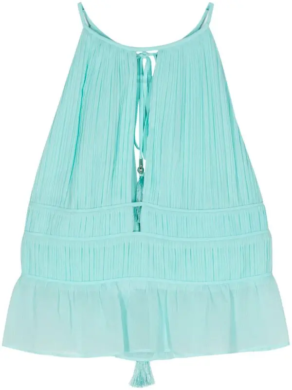 Patrizia Pepe Pleated Sleeveless Top