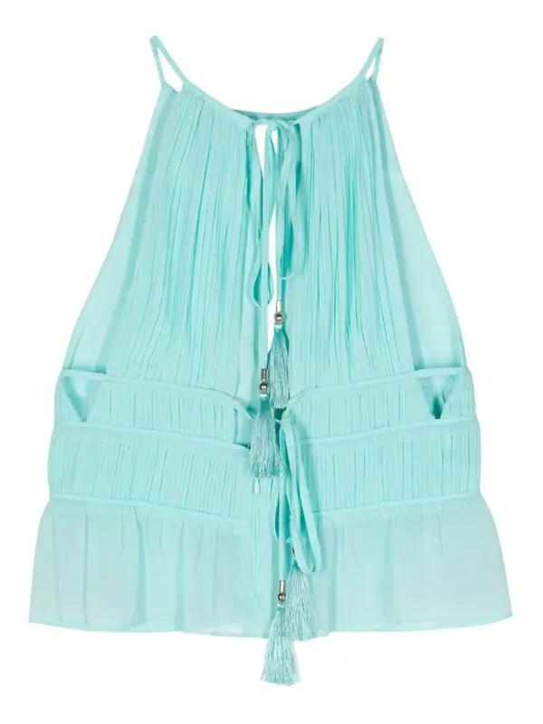 Patrizia Pepe Pleated Sleeveless Top