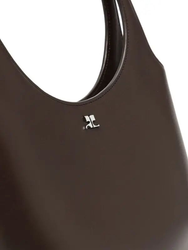 COURREGES Holy Leather Tote - Brown