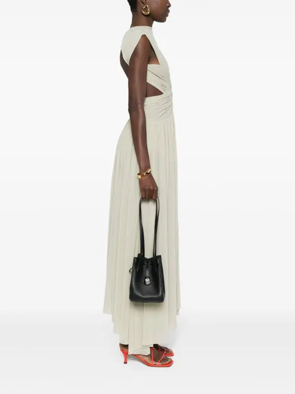 Fendi Small Origami Leather Bucket Bag - Black