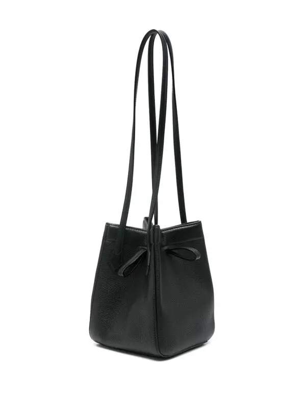 Fendi Small Origami Leather Bucket Bag - Black
