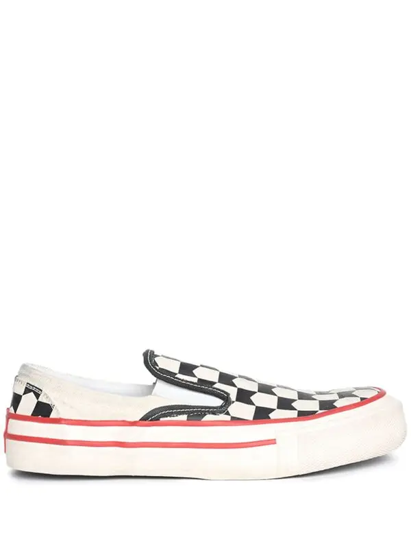 Rhude Checked Slip-on Sneakers