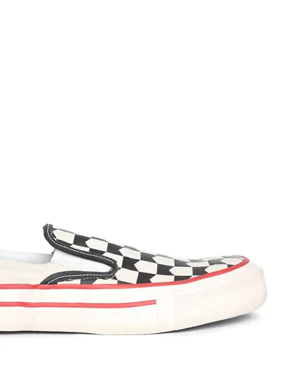 Rhude Checked Slip-on Sneakers