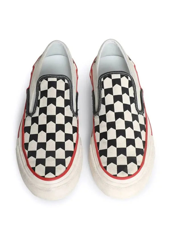 Rhude Checked Slip-on Sneakers