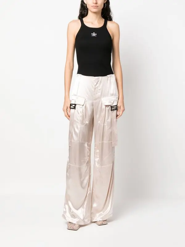 Fendi Sleeveless Tank Top - Black