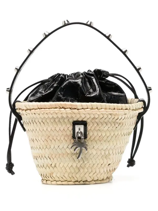Palm Angels Palm-appliqué Basket Bag