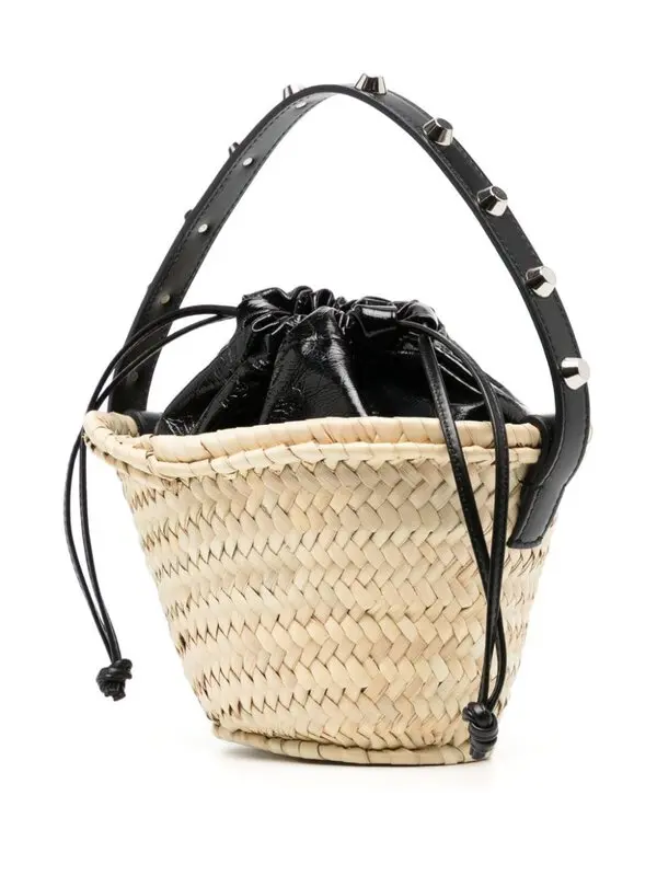 Palm Angels Palm-appliqué Basket Bag