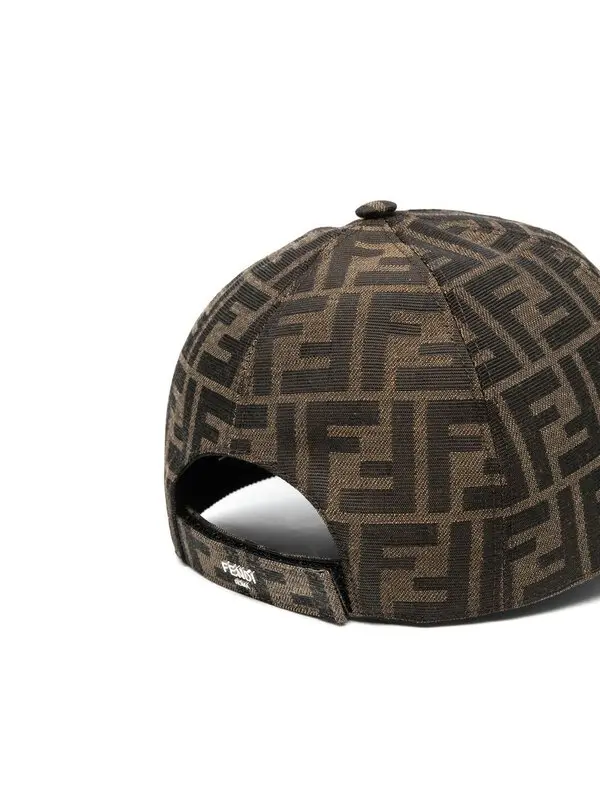 Fendi Ff Pattern Cap - Brown | Editorialist