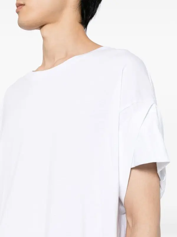 MARINA YEE Draped-detail Cotton T-shirt