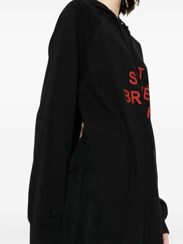 MAISON MARGIELA Slogan-print Drawstring Hoodie