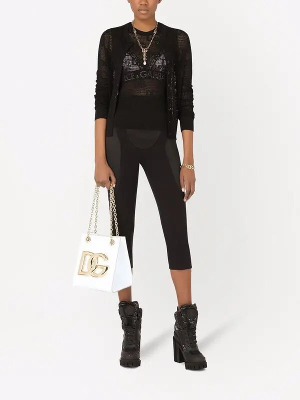 Dolce & Gabbana Sleeveless Lace-stitch Top