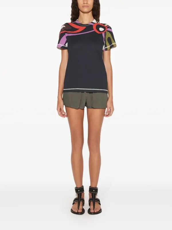 Emilio Pucci Marmo-print Cotton T-shirt