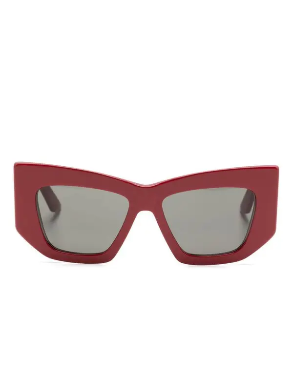 Alexander McQueen Oversized Sunglasses - Red