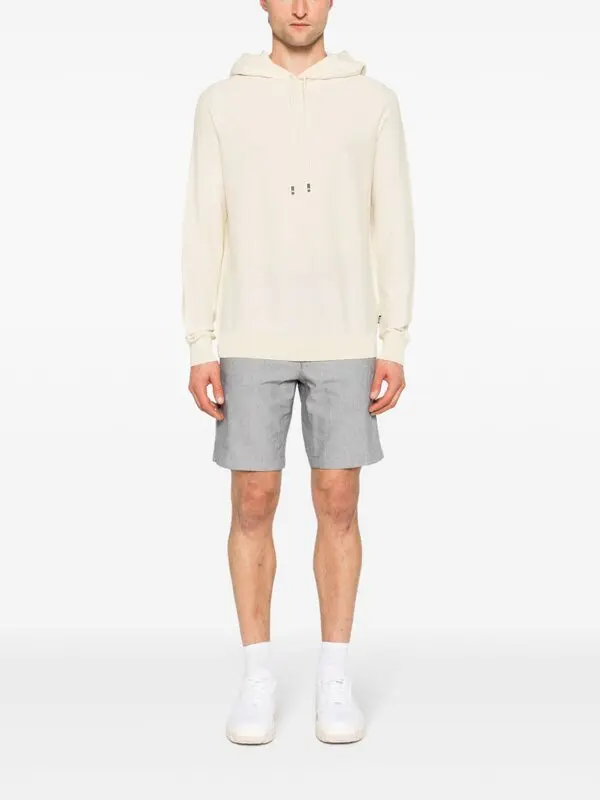 BOSS Knitted Cotton Blend Hoodie
