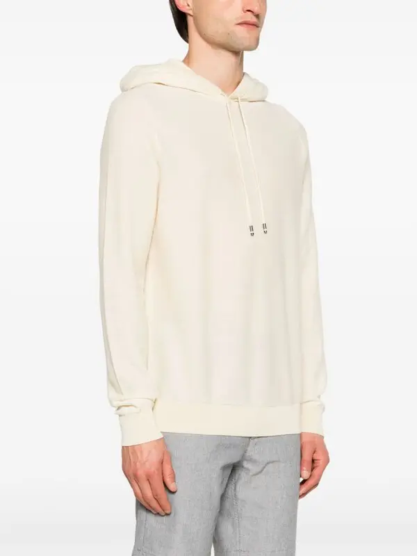 BOSS Knitted Cotton Blend Hoodie
