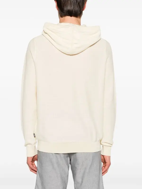 BOSS Knitted Cotton Blend Hoodie
