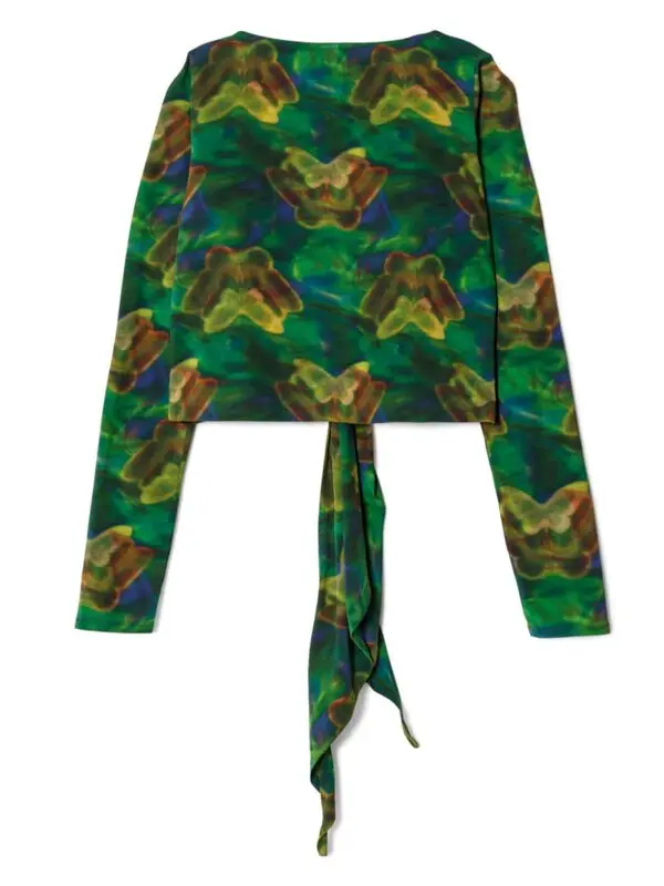 RE/DONE X Pamela Anderson Wrapped Cropped Top
