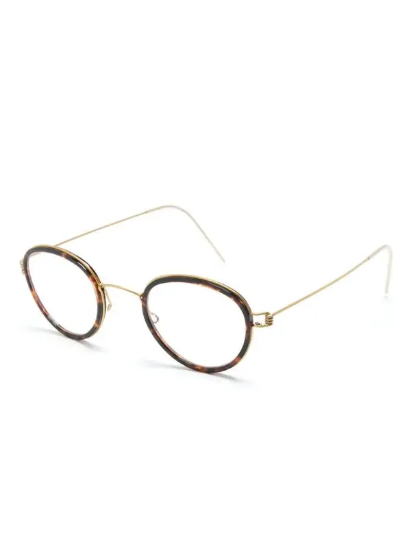 LINDBERG Tortoiseshell Geometric Glasses
