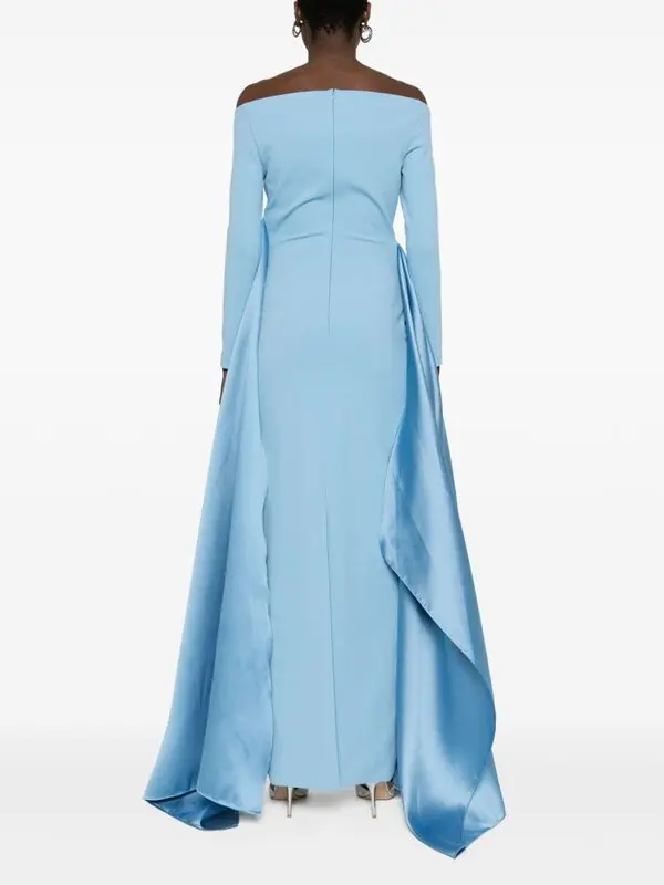 Solace London The Irma Maxi Dress In Blue - 47% Off | Editorialist
