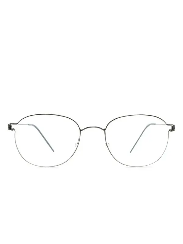 LINDBERG Robin Round-frame Glasses - Black